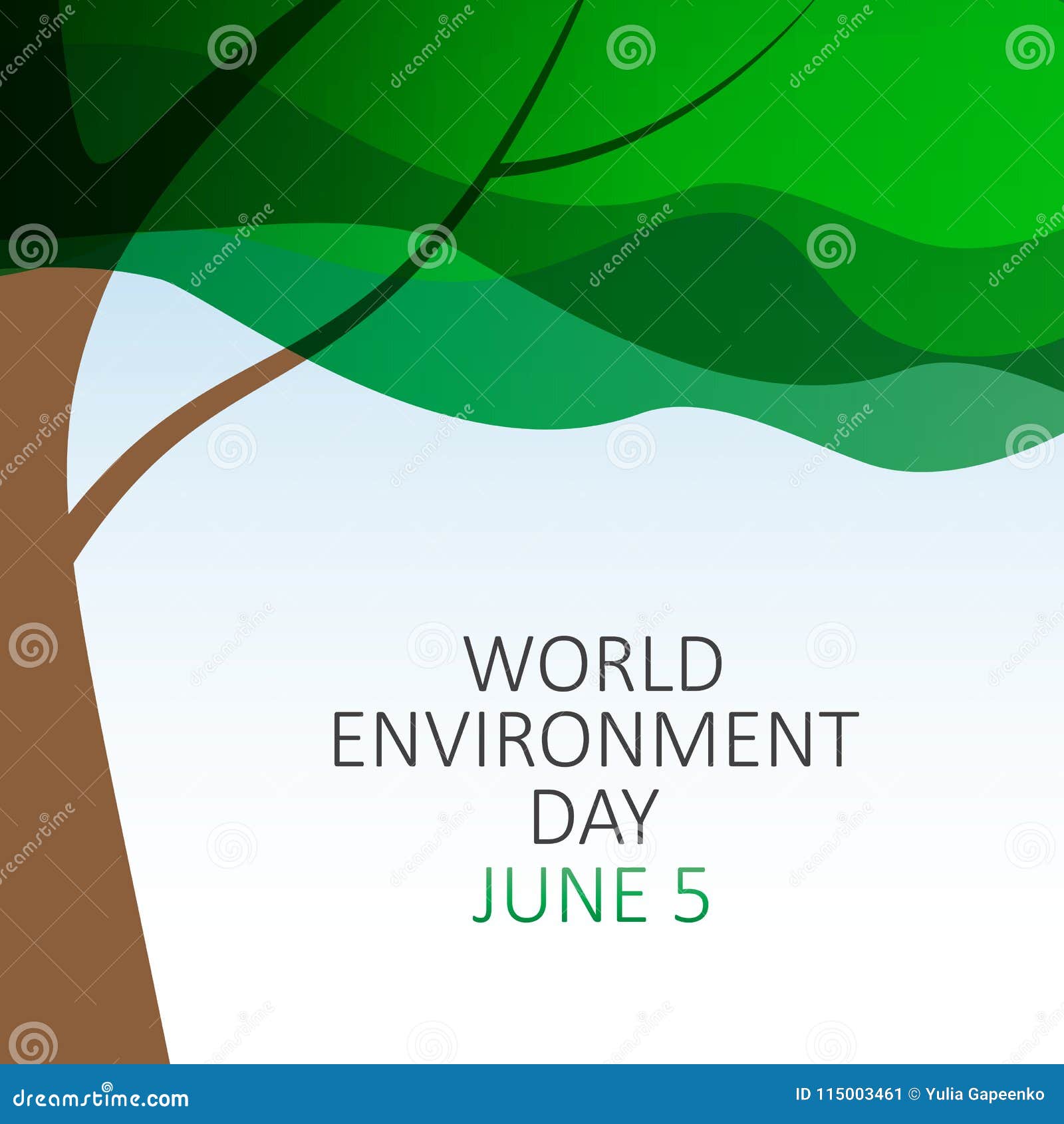 World Environment Day Concept Background. Vector Illustration Stock ...