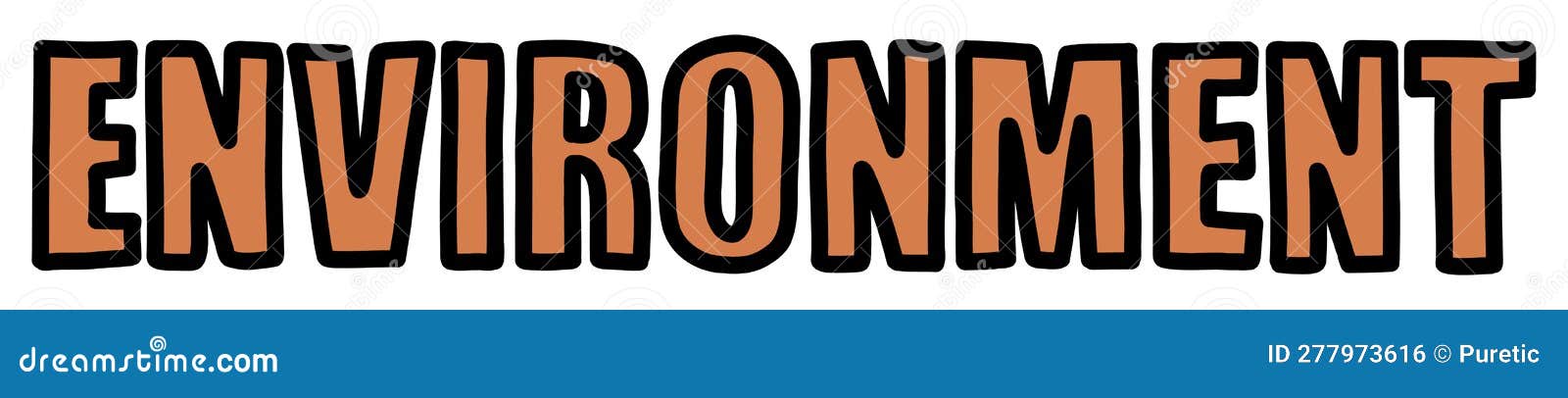 Environment Text: World Environment Day Concept Stock Illustration ...