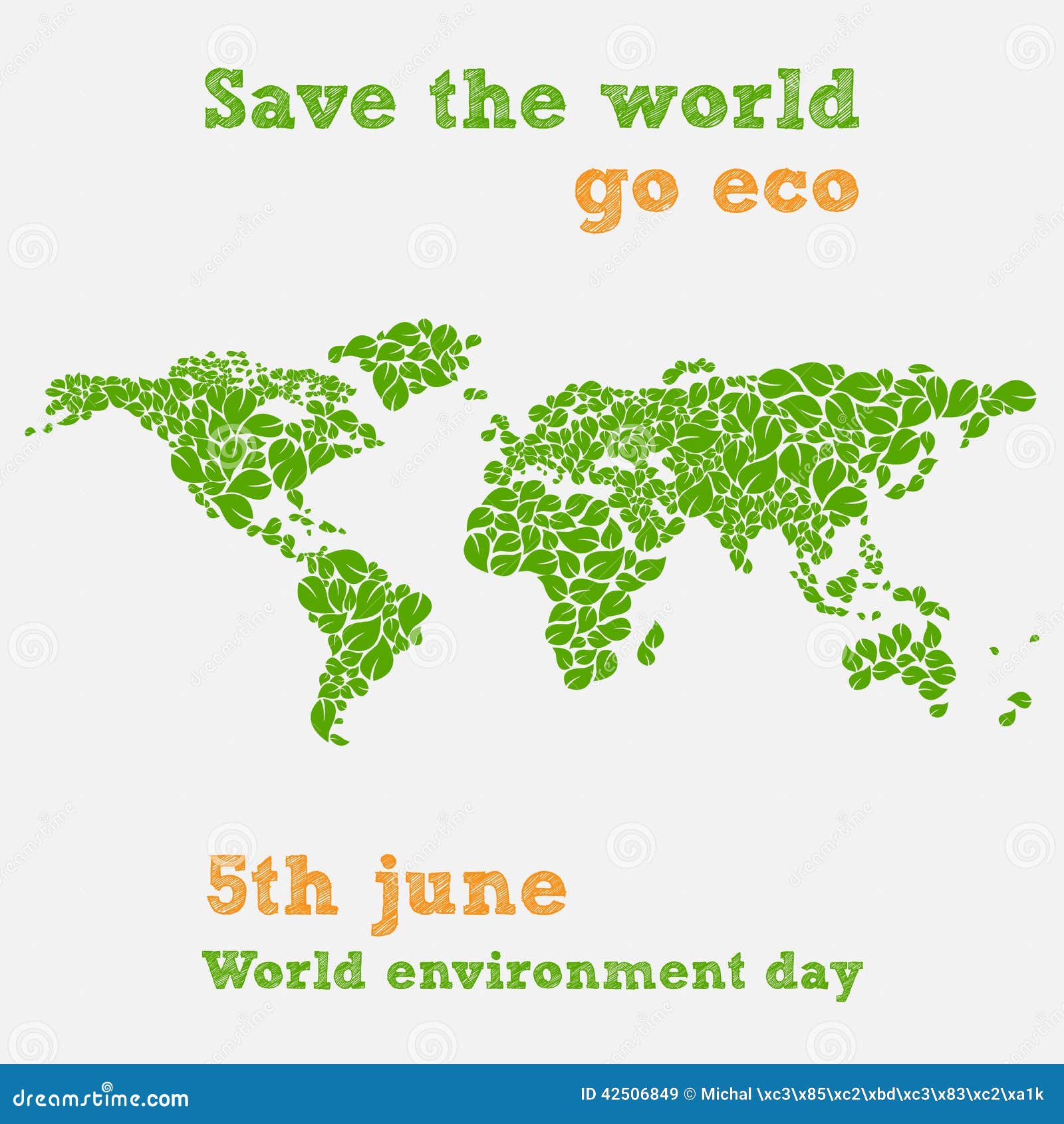World Environment Day - Fifth June, Save the World Illustration Stock ...