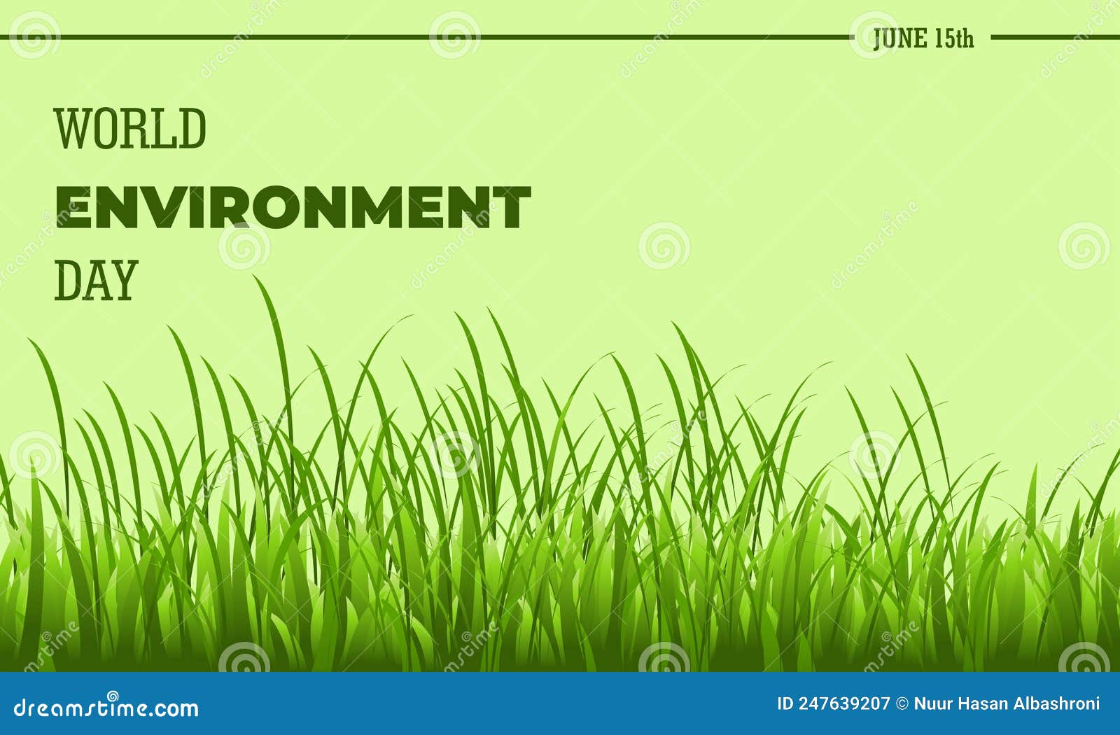 World Environment Day, Green Vector Design, Vector Illustration and ...