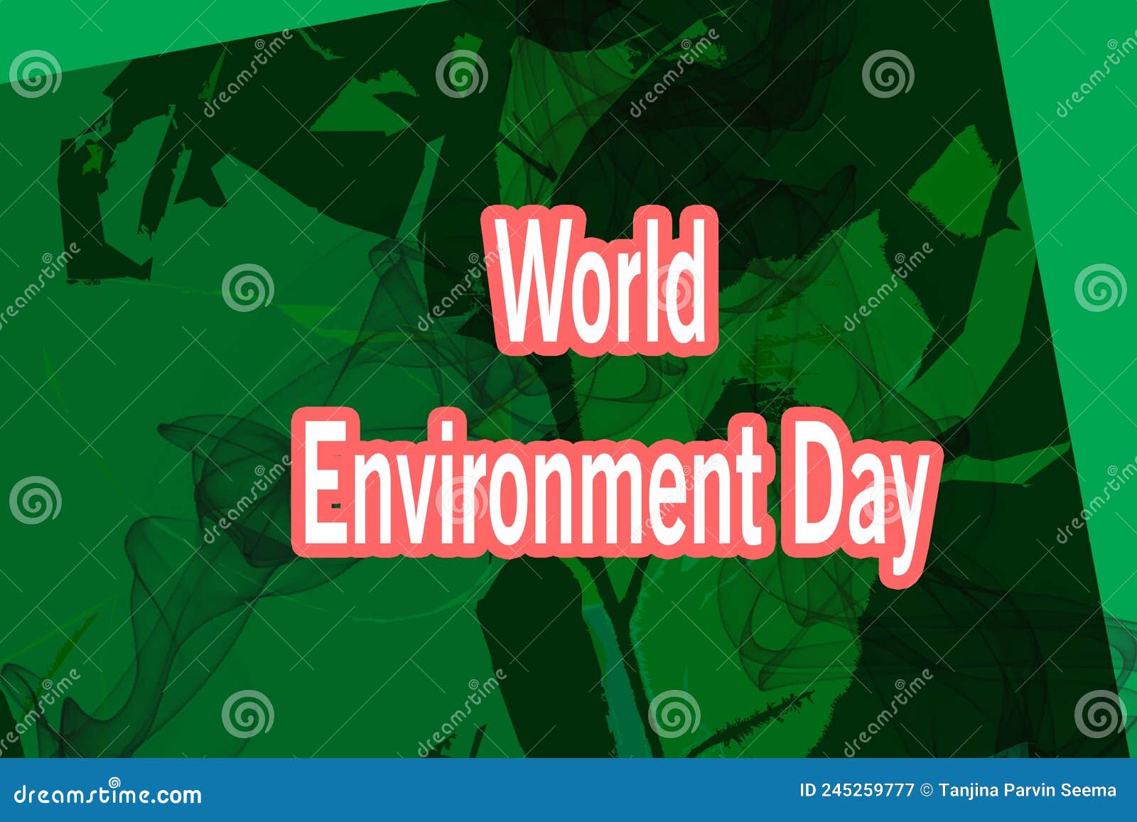 World Environment Day Greeting Card Stock Illustration - Illustration ...