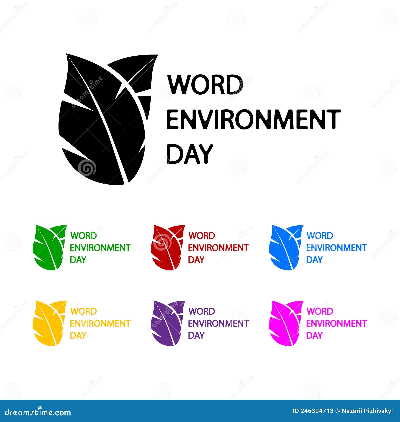 World Environment Day icon stock vector. Illustration of fingerprint ...