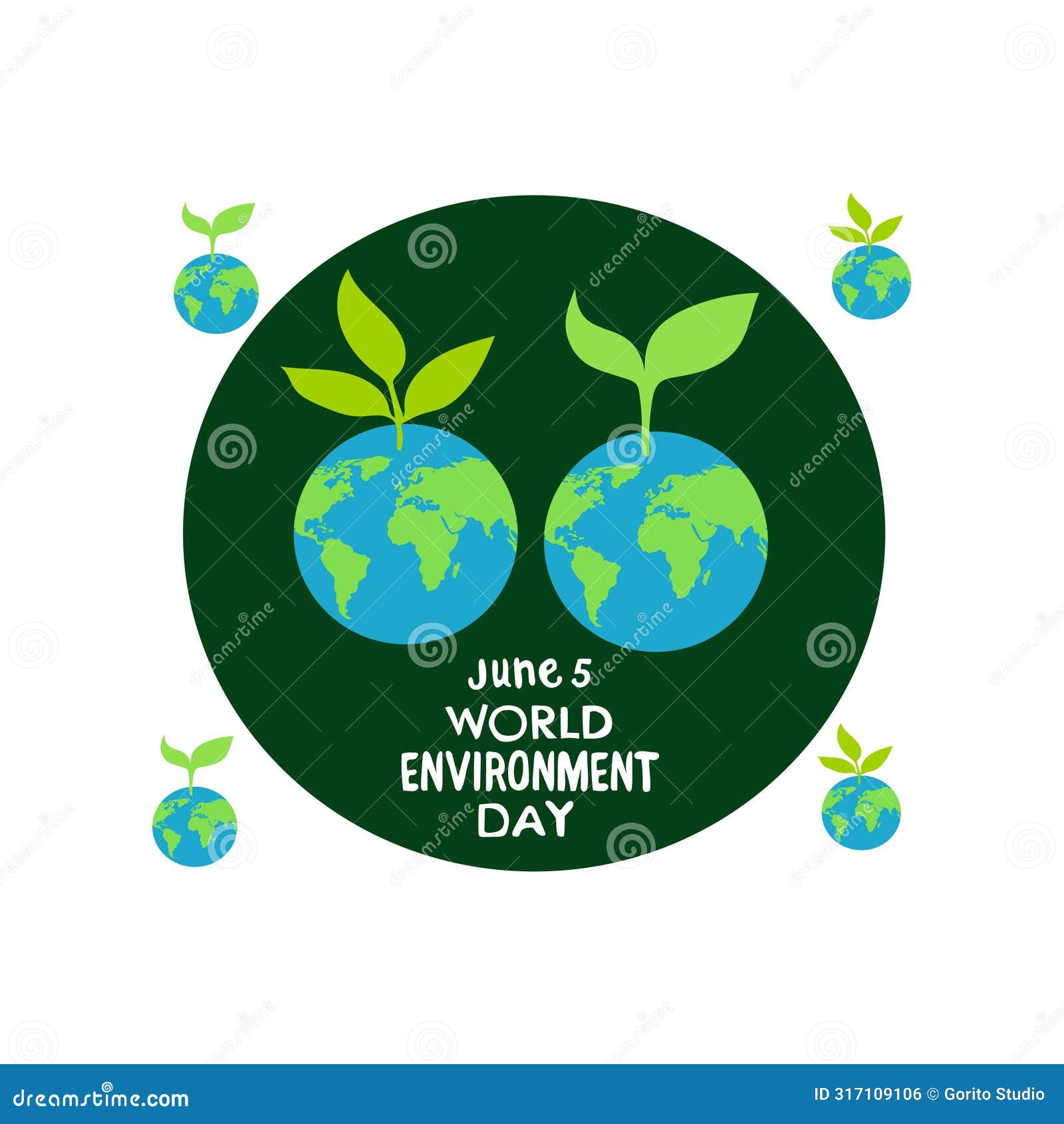 World Environment Day June 5 Stock Illustration - Illustration of ...