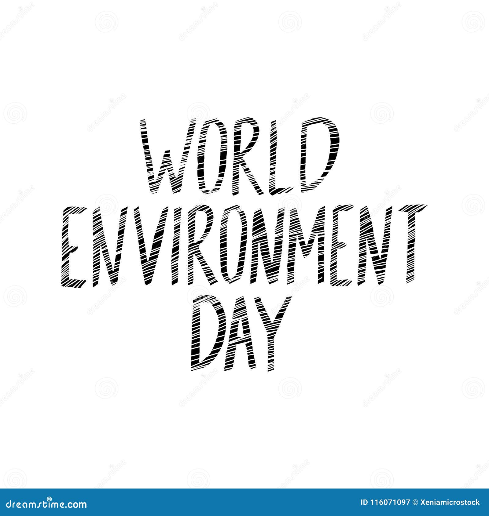 World Environment Day. Lettering Stock Vector - Illustration of ...