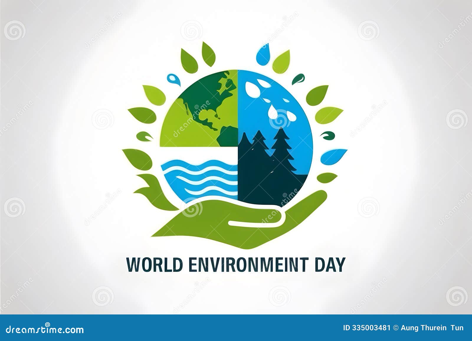World Environment Day Logo with an Isolated Background Stock Image ...