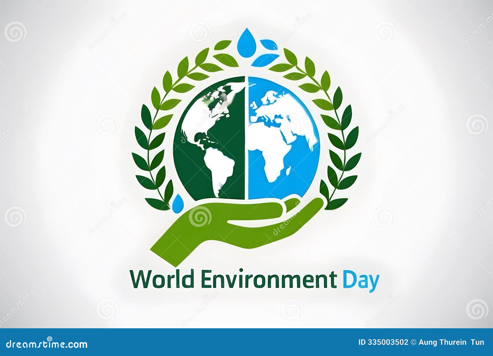 World Environment Day Logo with an Isolated Background Stock Photo ...