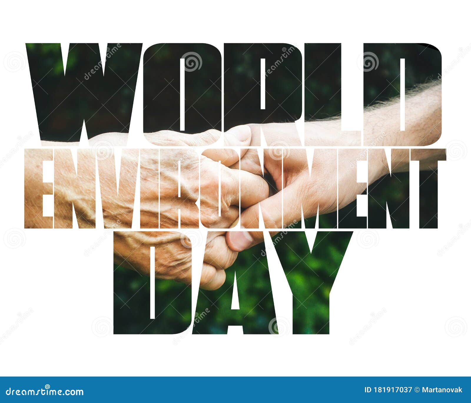 World Environment Day Text, Old and Young Hands, Green Sprout, White ...