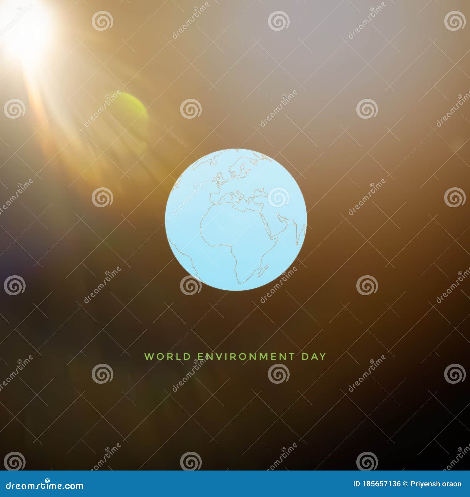 World Environment Day 5th June Stock Illustration - Illustration of ...