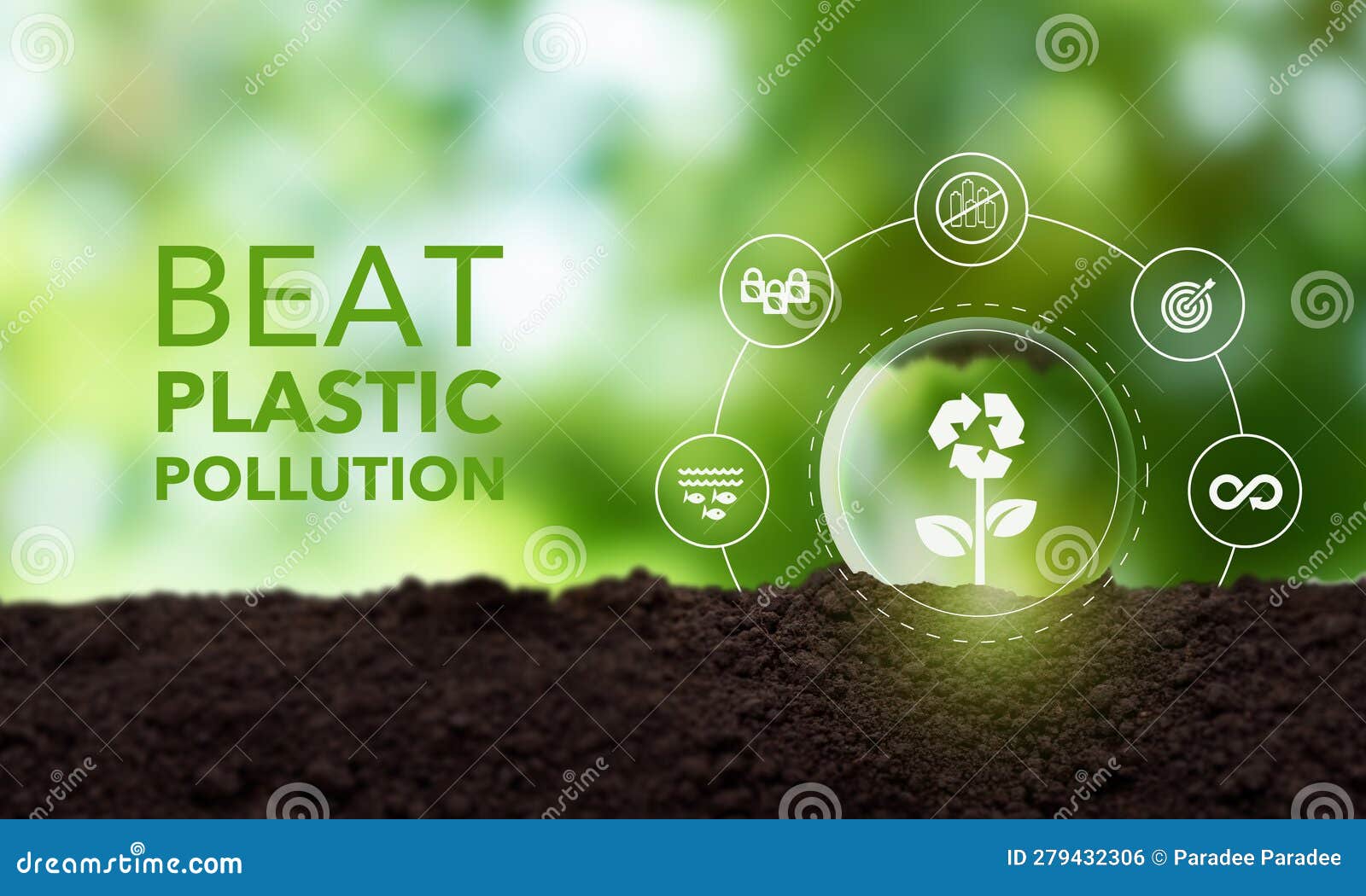 Beat Plastic Pollution. Plastic Pollution In India Stock Photography ...