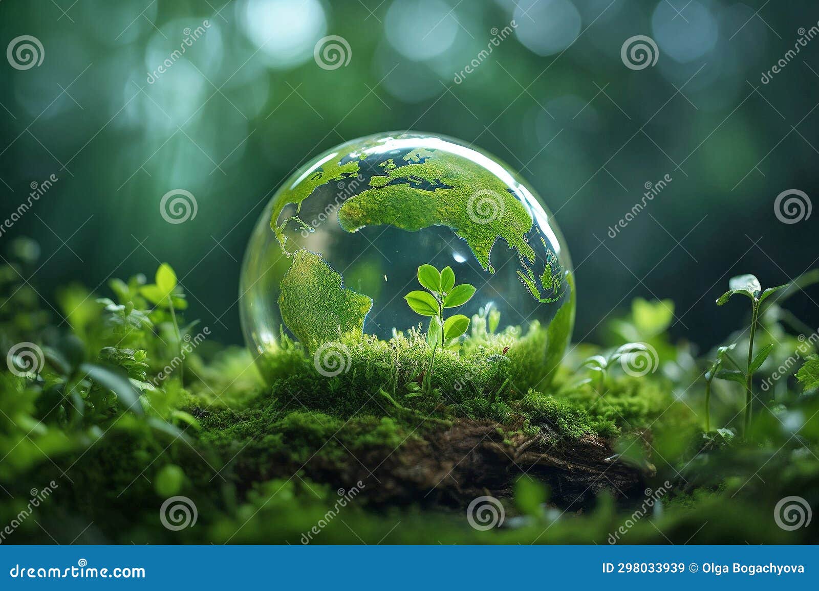 World Environment and Earth Day Concept with Globe Stock Image - Image ...