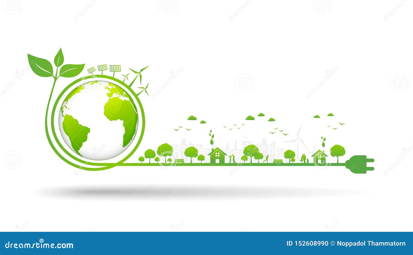 World Environment and Sustainable Development Concept, Vector ...