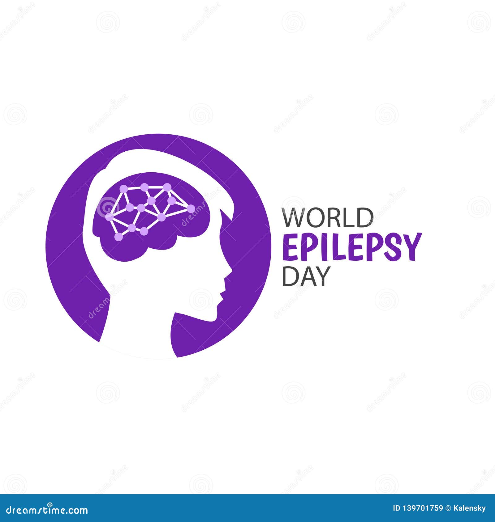 World Epilepsy Day. stock vector. Illustration of element - 139701759