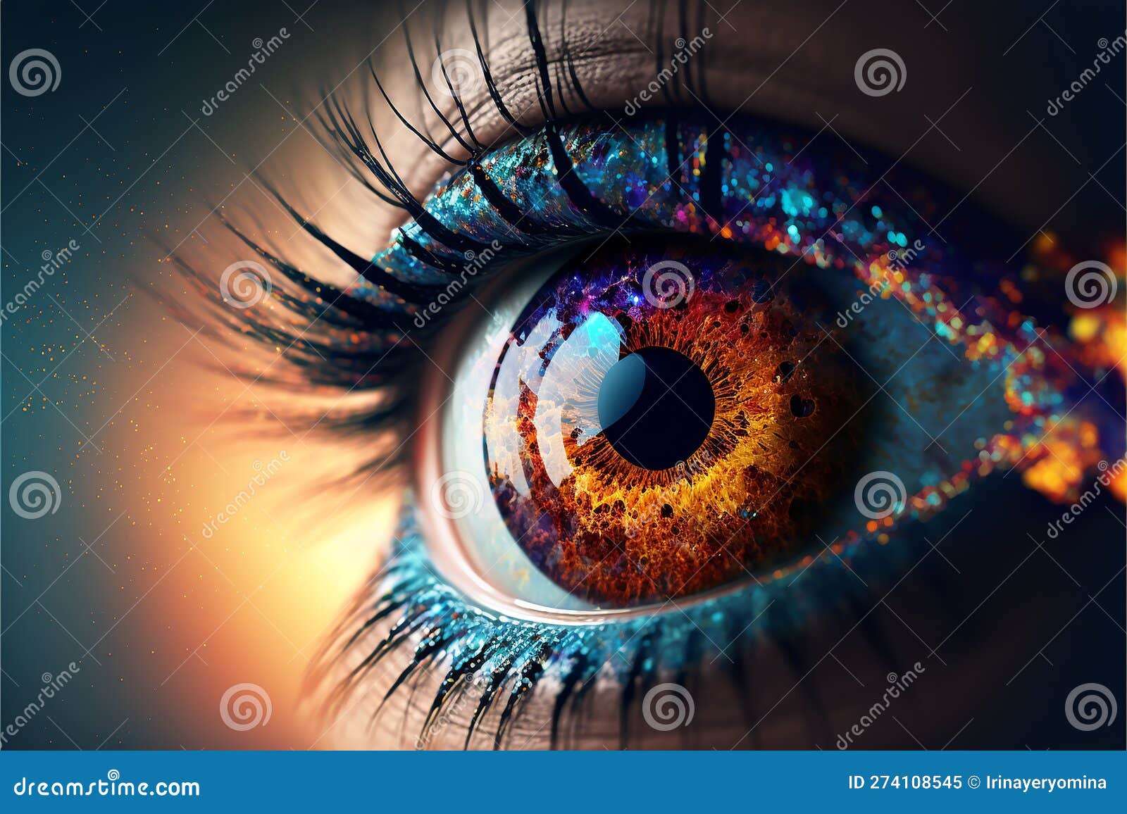 World Explosion in Eye, Creation or Destruction of the Universe ...