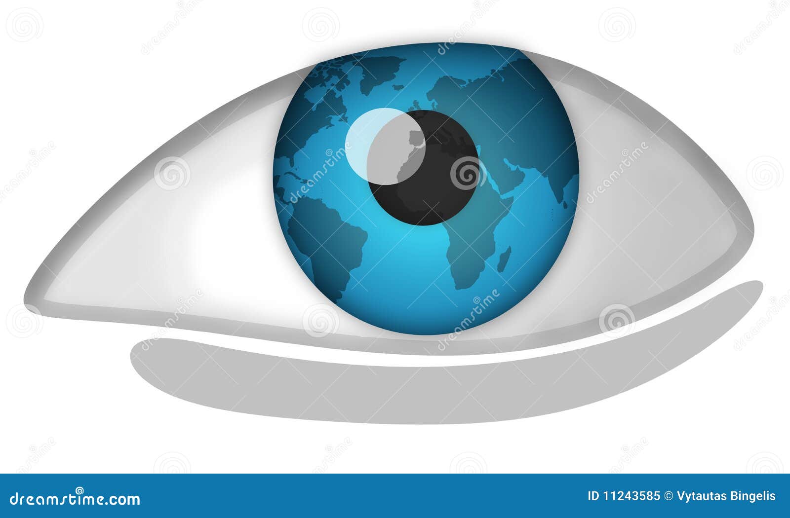 World eye stock illustration. Illustration of optic, dream - 11243585
