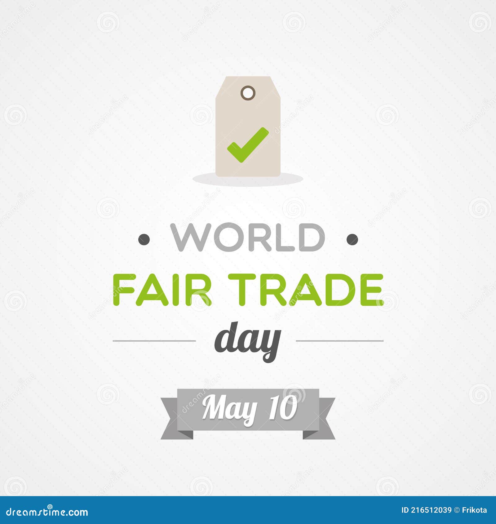 World Fair Trade Day. May 10. Vector Illustration, Flat Design Stock ...