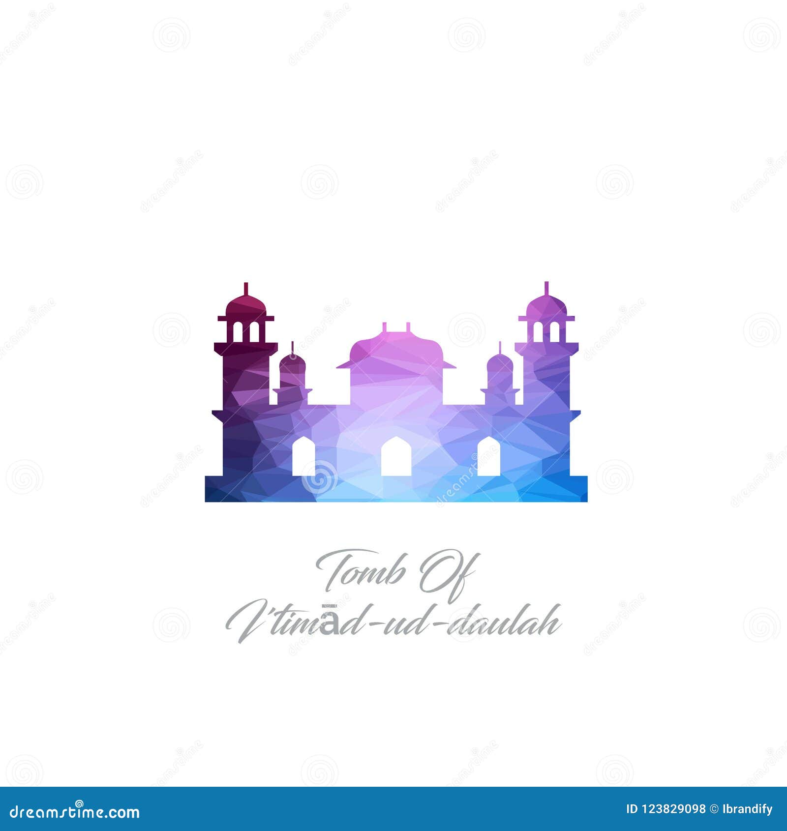 World Famous Landmarks Design with Creative Background Vector Stock ...