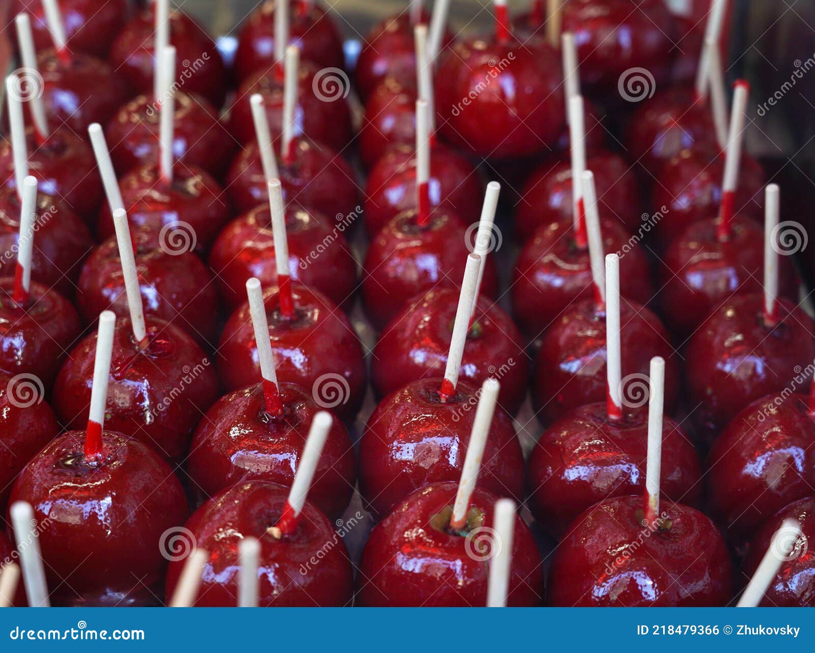 World Famous Red Candy Apple Stock Photo - Image of coating, diet ...