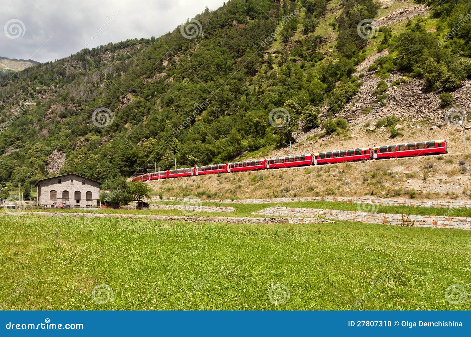 World famous swiss train stock photo. Image of hills - 27807310