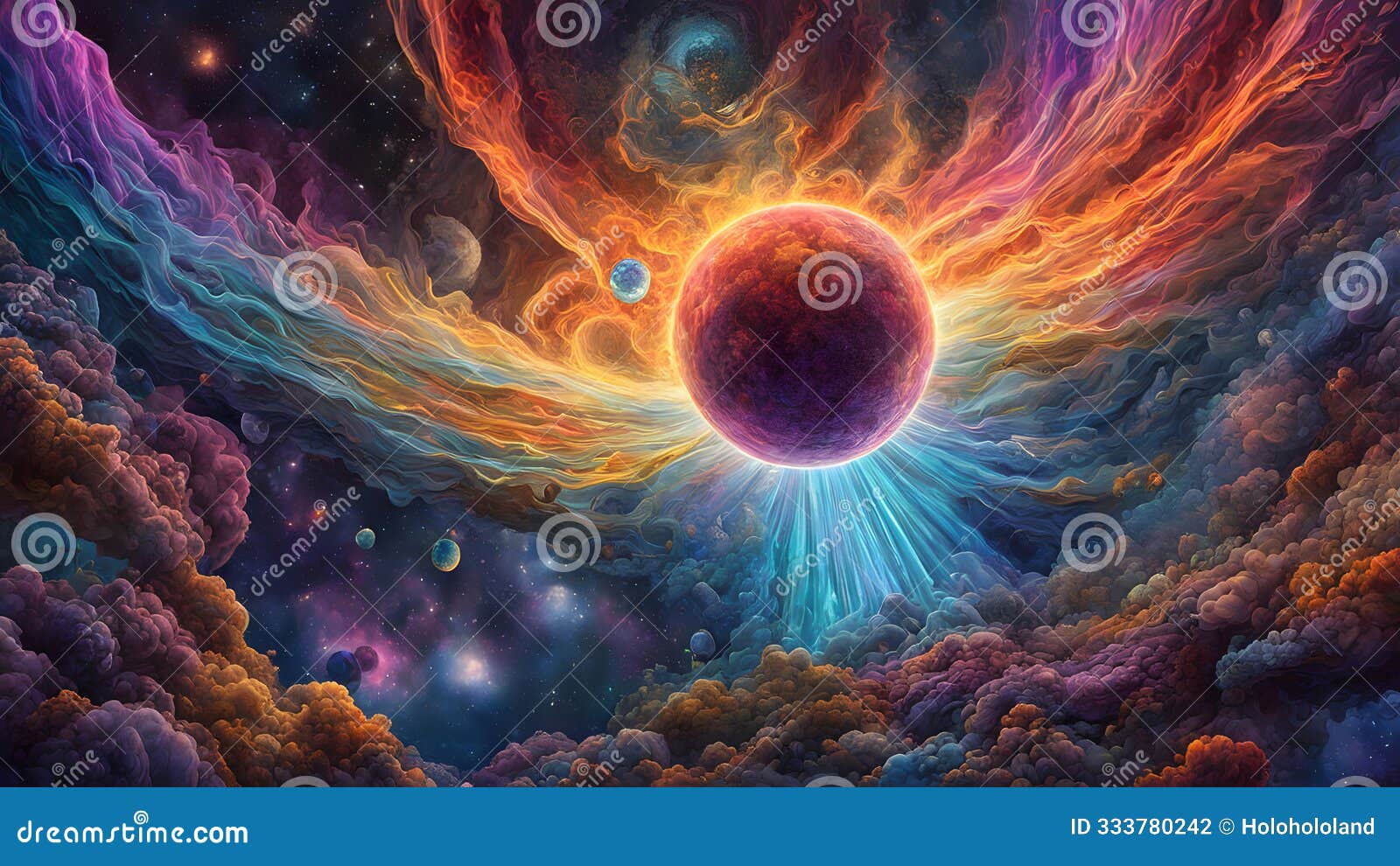 The World in the Fifth Dimension Looks Strange Stock Illustration ...