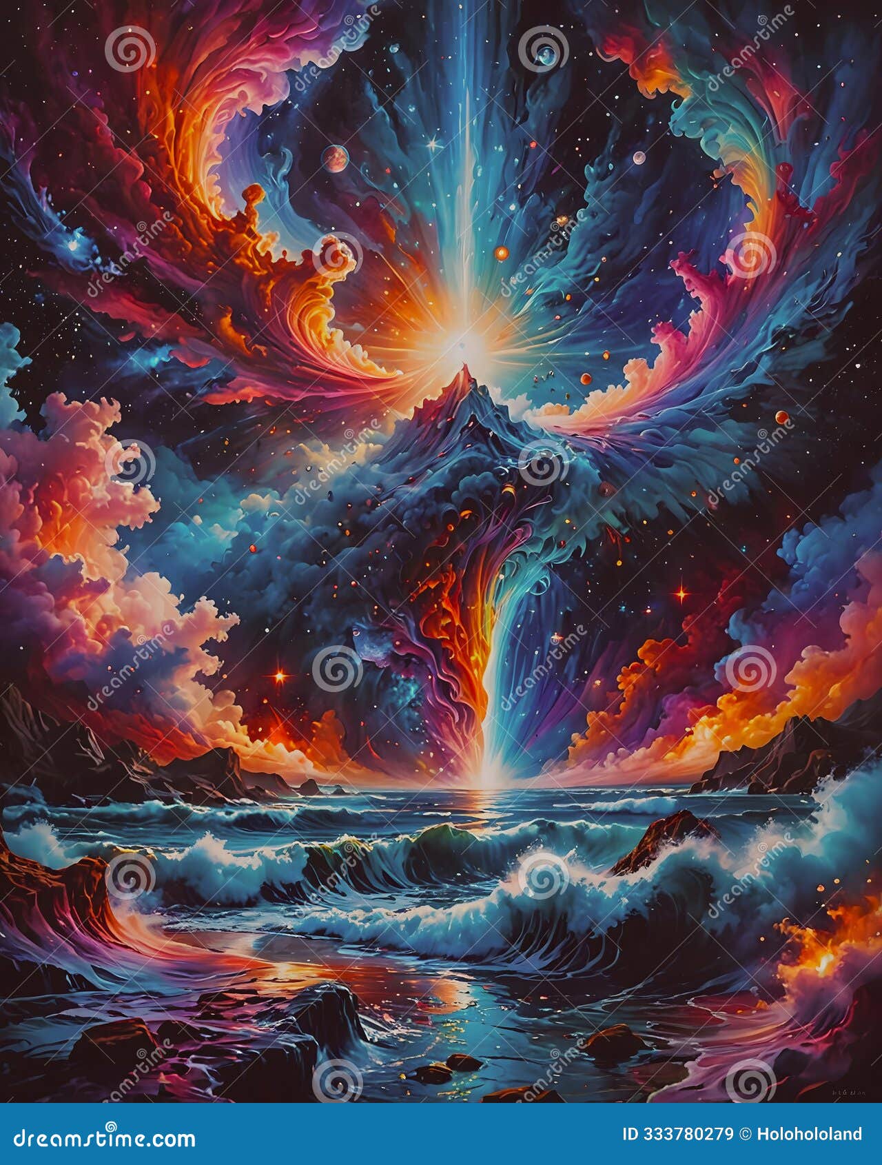 The World in the Fifth Dimension Looks Strange Stock Illustration ...