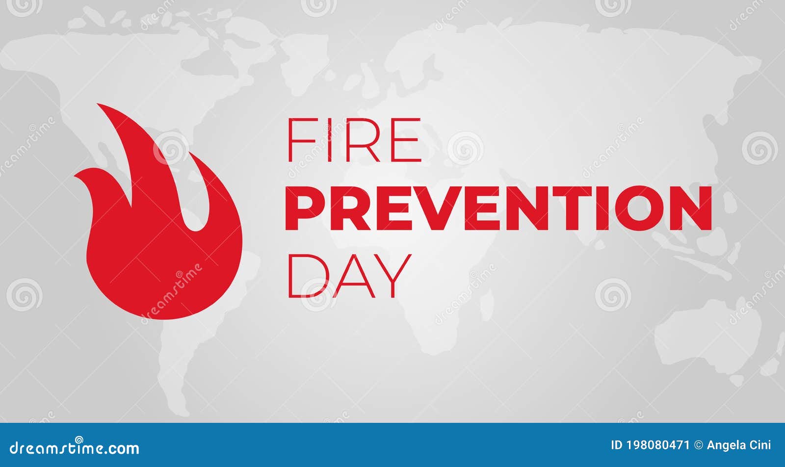 World Fire Prevention Day Background Illustration Stock Vector ...