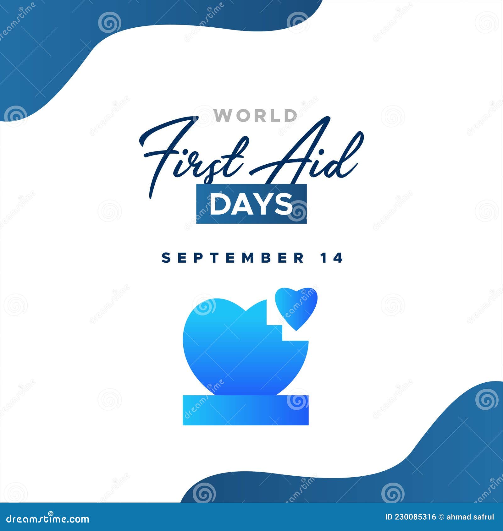 World First Aid Day Design Illustration Stock Vector - Illustration of ...