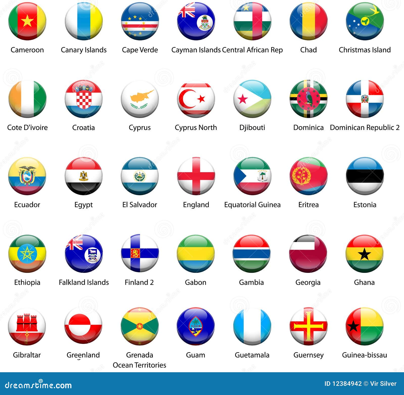 World Flag Icons 04 Vector Illustration | CartoonDealer.com #12384942