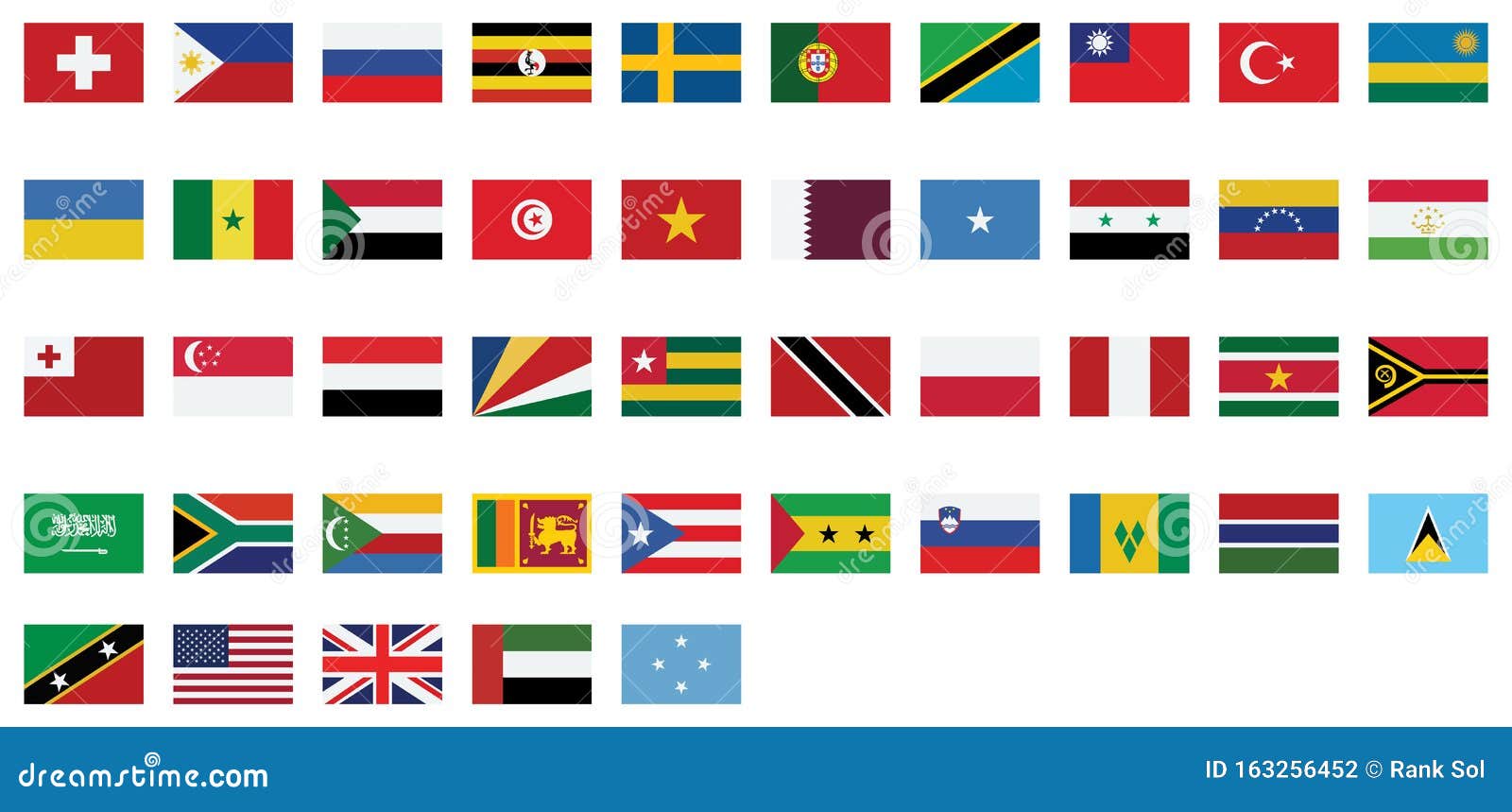 World Flag Isolated Vector Illustration Set Every Single Flag You Can ... World Flag Isolated Vector Illustration Set Every Single Flag You Can ...