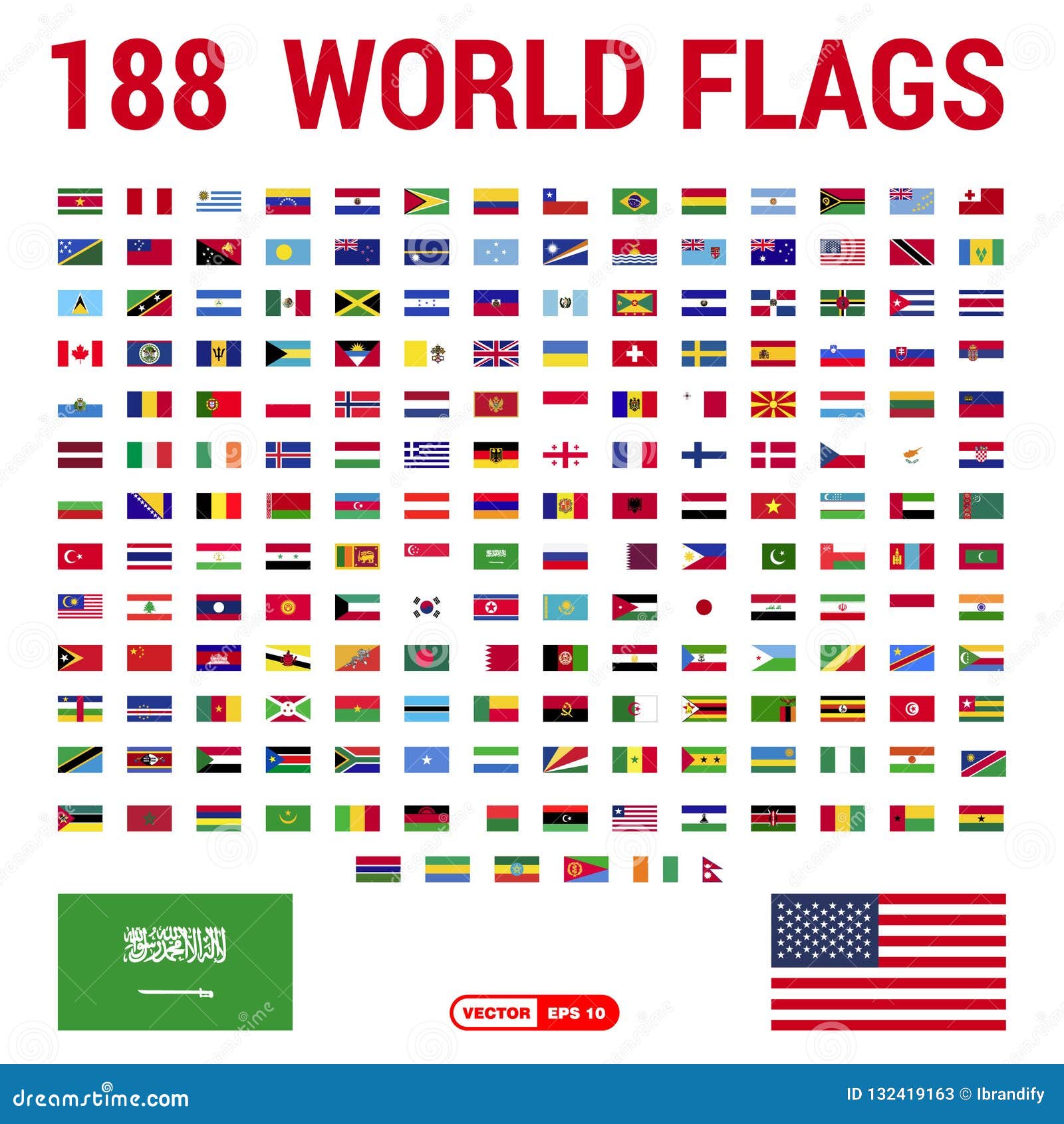 World flags design vector stock vector. Illustration of america - 132419163