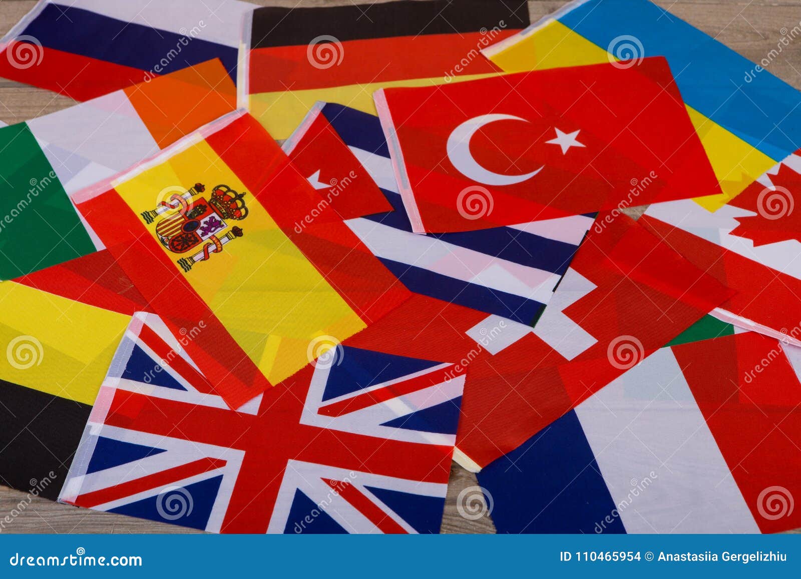 World Flags, Little Flags of Different Countries Stock Photo - Image of ...