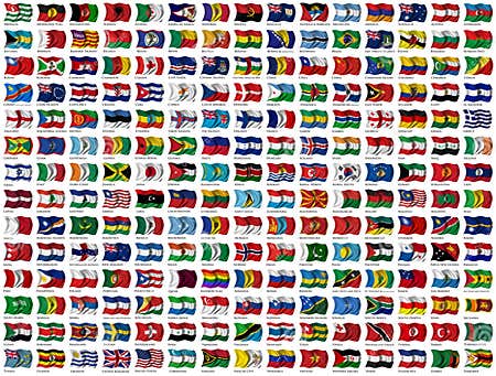 World Flags Set stock illustration. Illustration of nation - 21750139