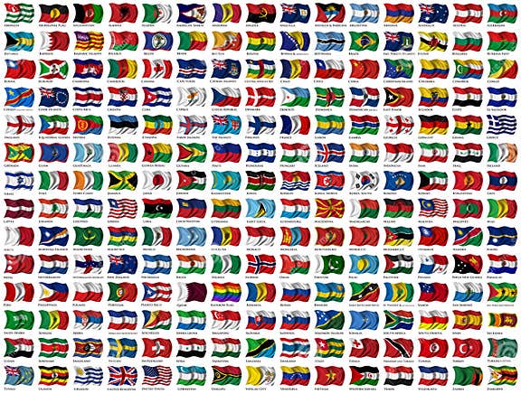 World Flags Set stock illustration. Illustration of nation - 21750139