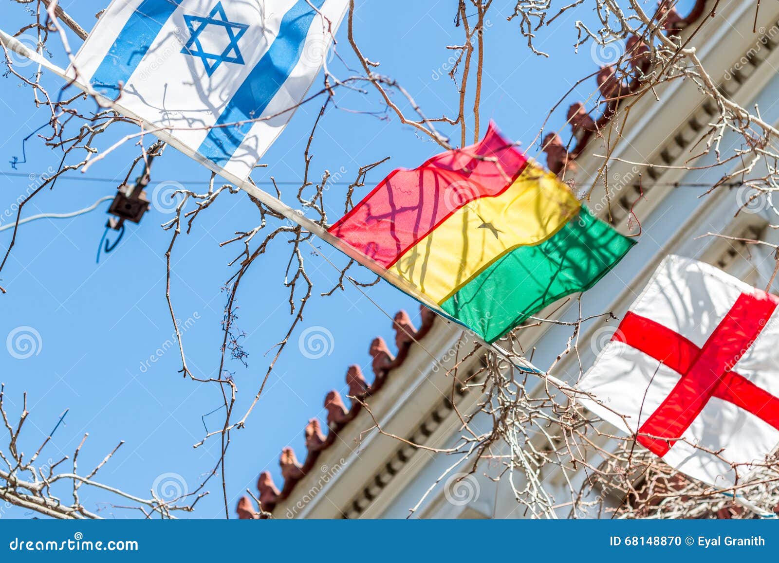 World flags on a sunny day stock photo. Image of nation - 68148870