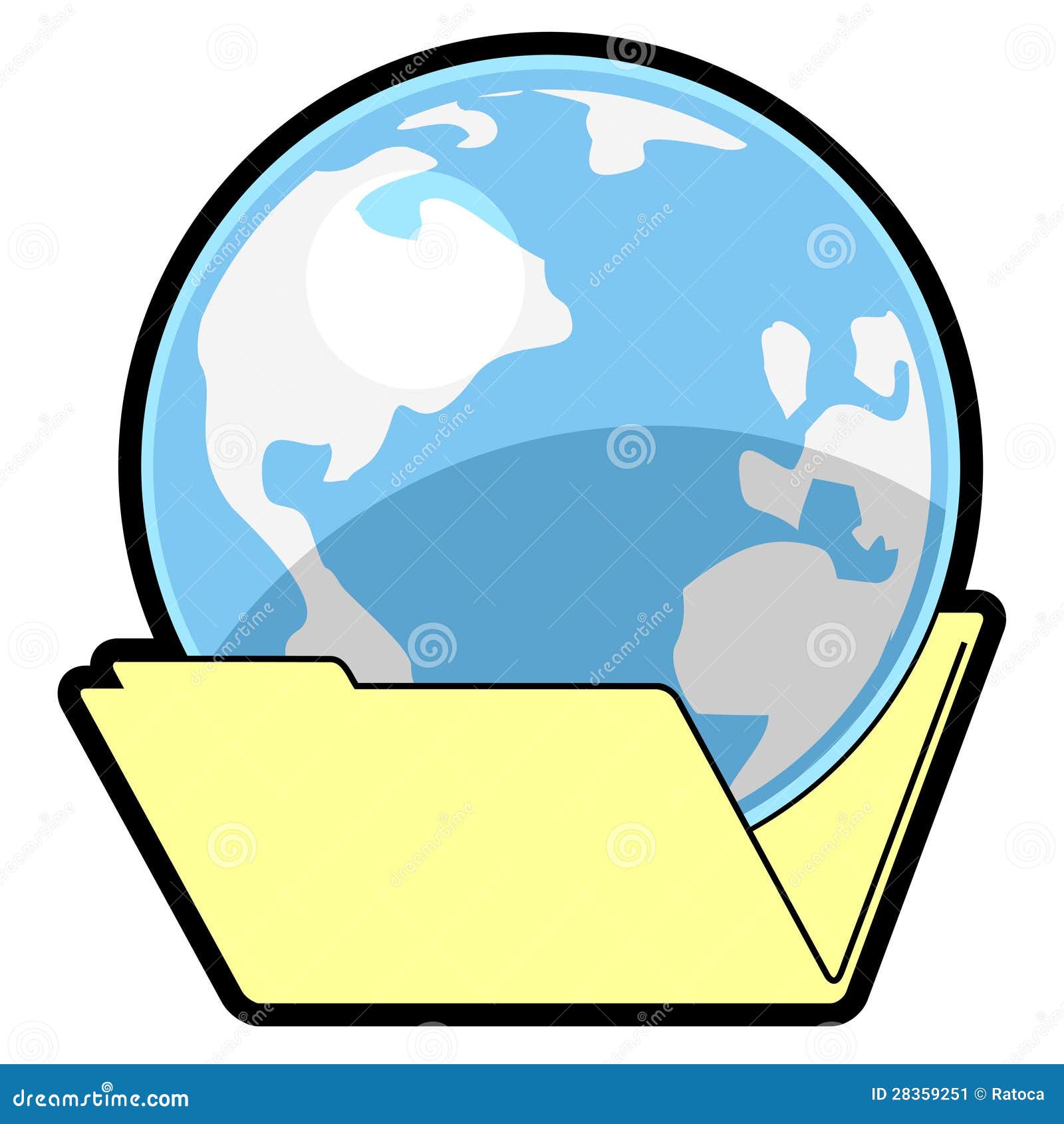 World folder stock vector. Illustration of creative, ordered - 28359251