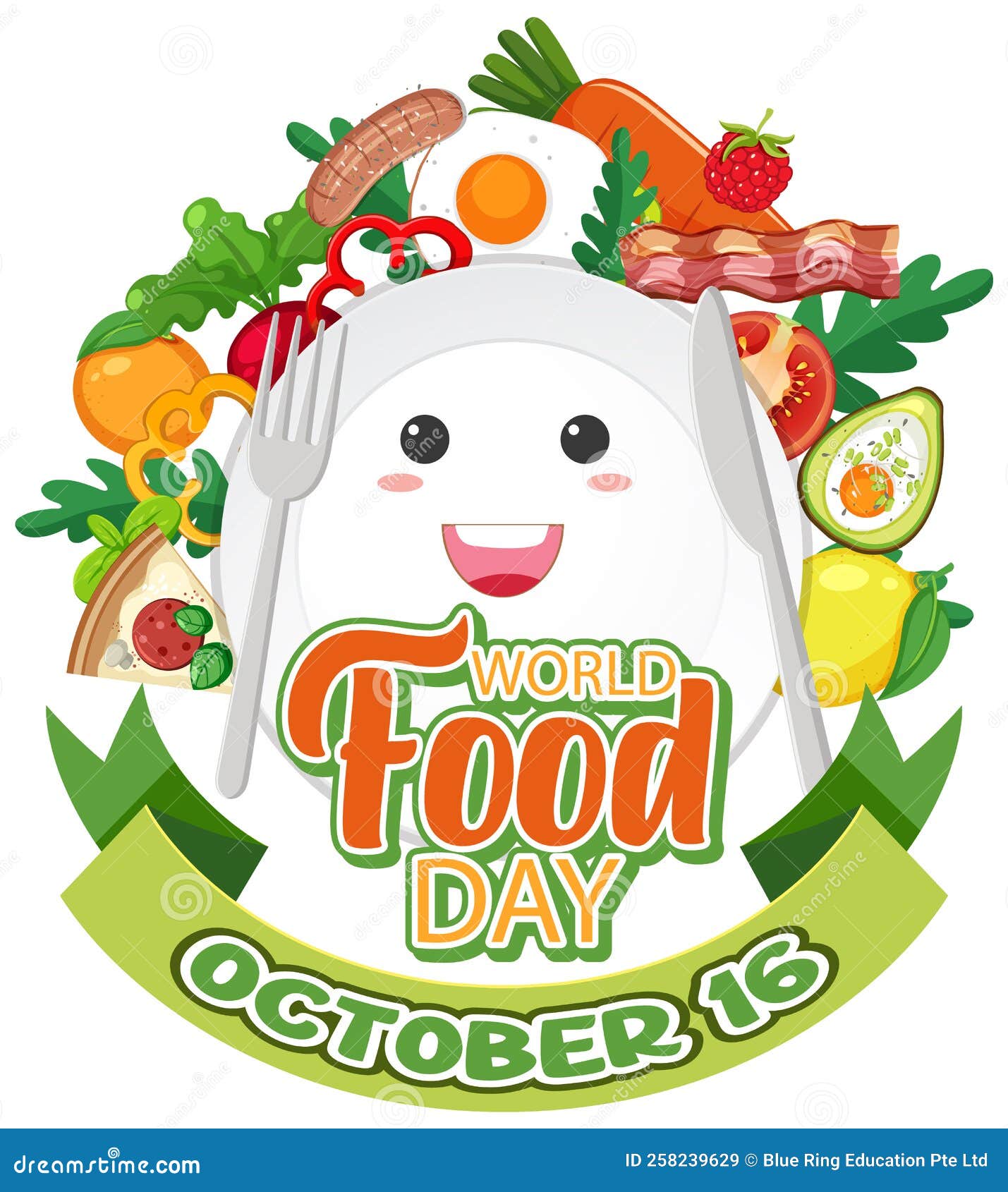 World Food Day Banner Design Stock Vector - Illustration of signage ...