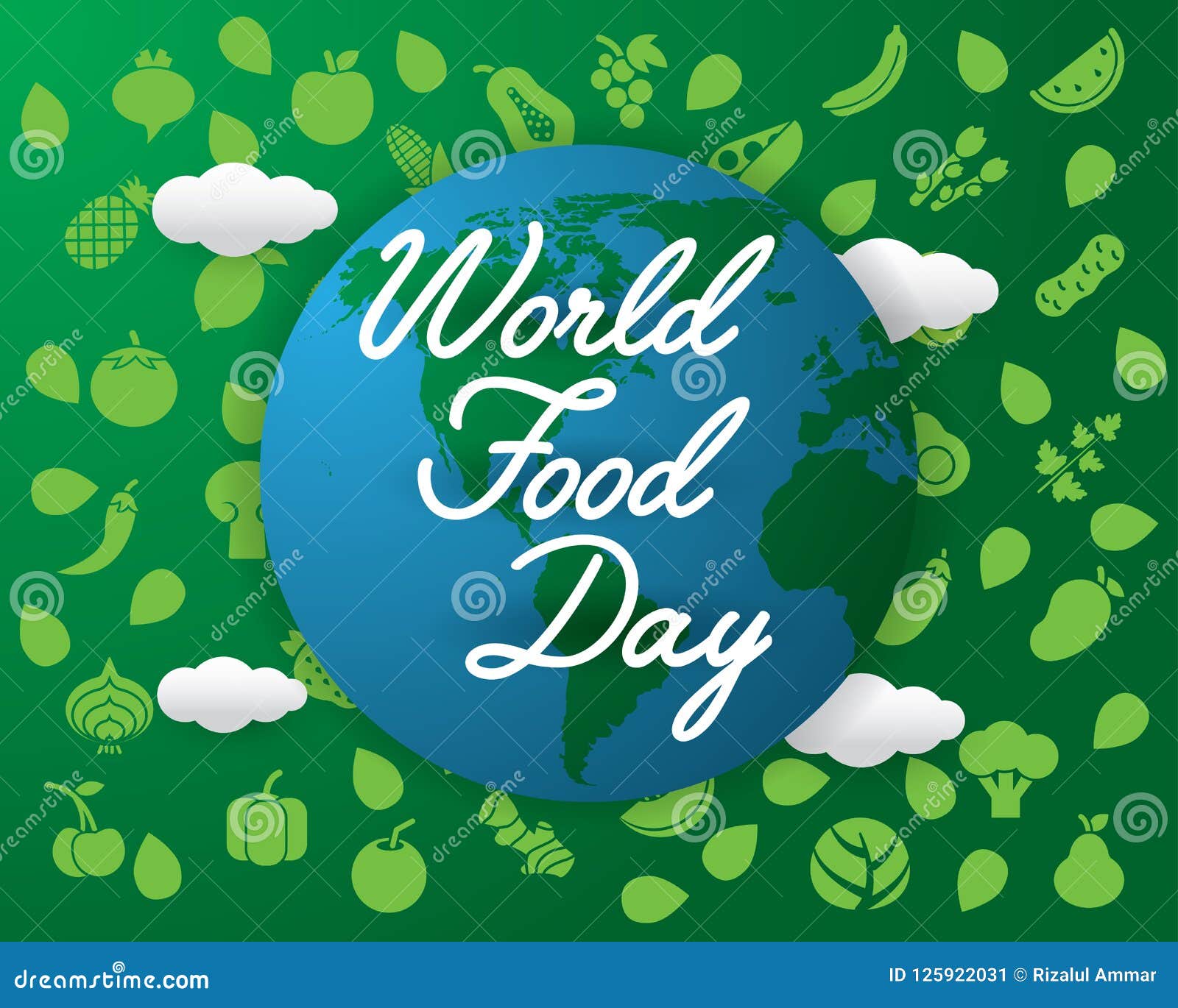 World Food Day Food Day Illustration World Food Stock Vector ...