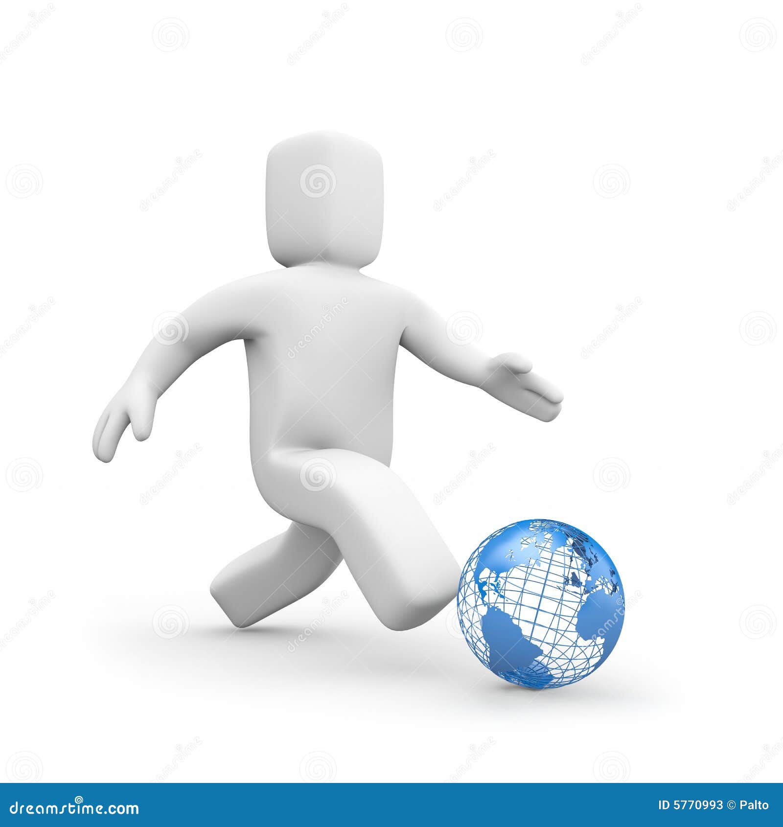 World football stock illustration. Illustration of action - 5770993