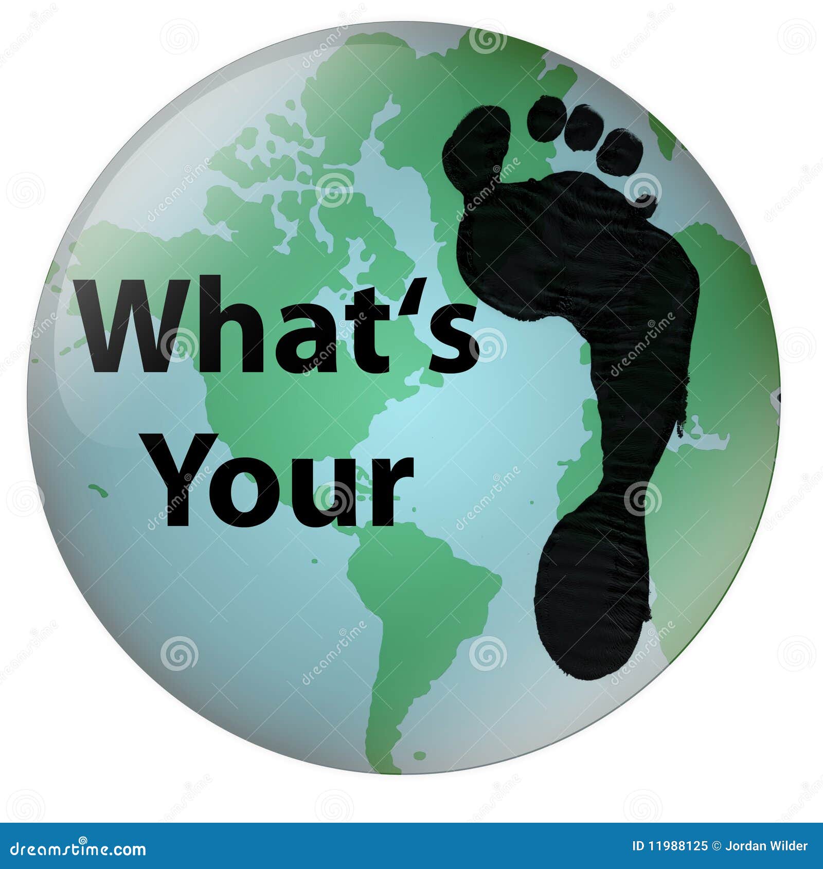 World Footprint stock illustration. Illustration of sphere - 11988125