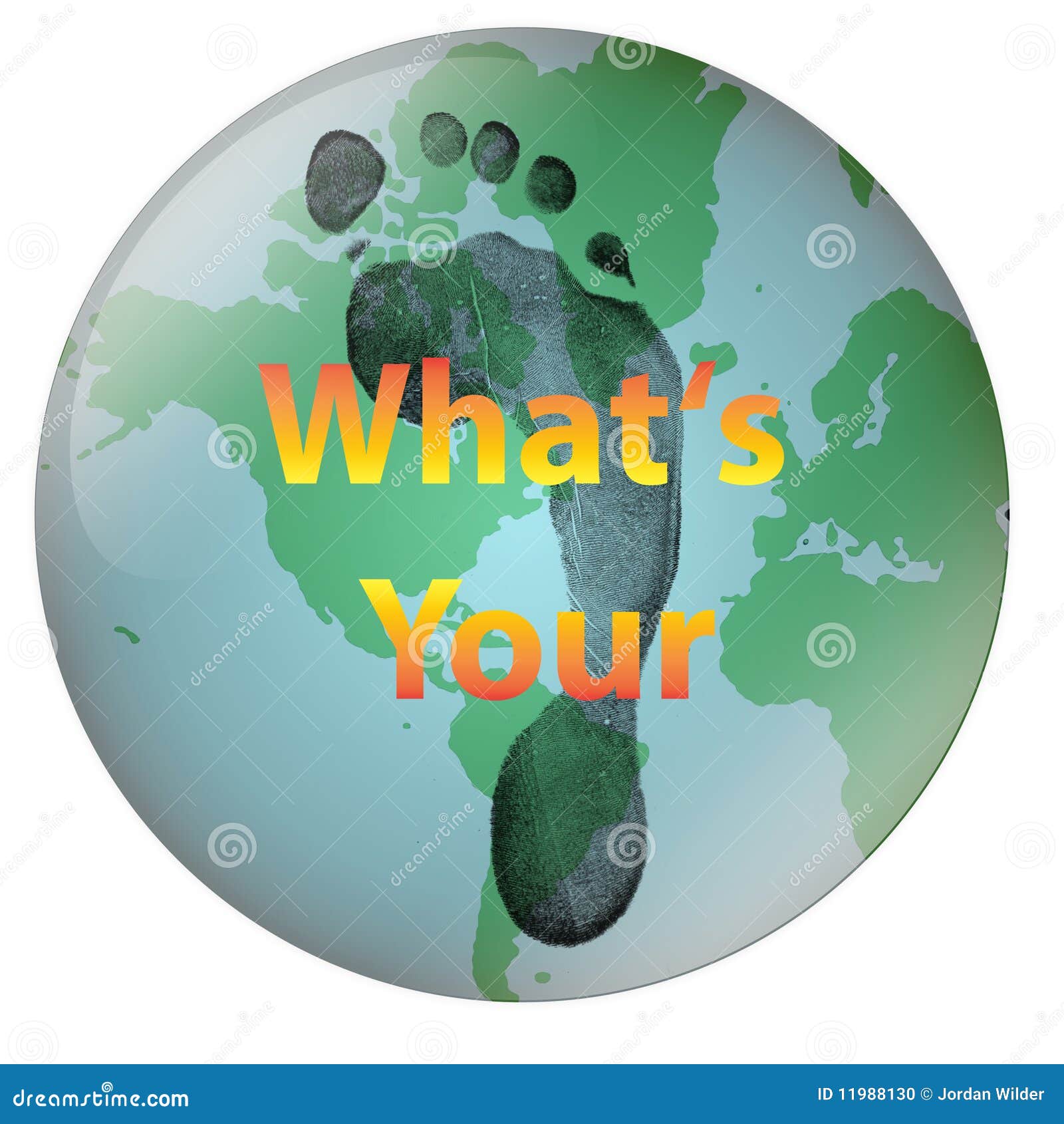 World Footprint stock illustration. Illustration of black - 11988130