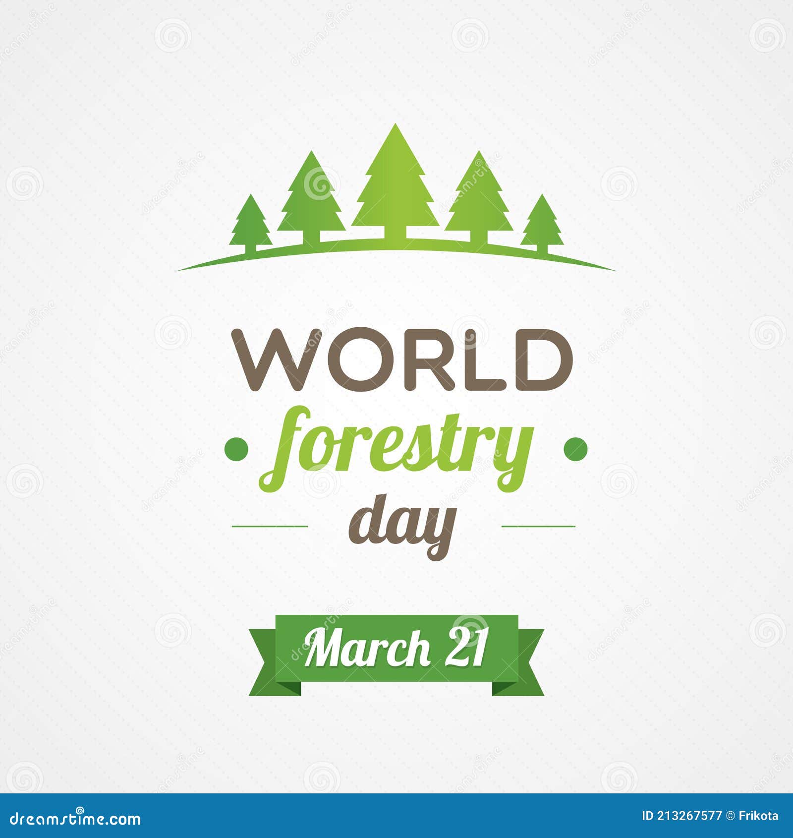 World Forestry Day. March 21. Vector Illustration, Flat Design Stock ...