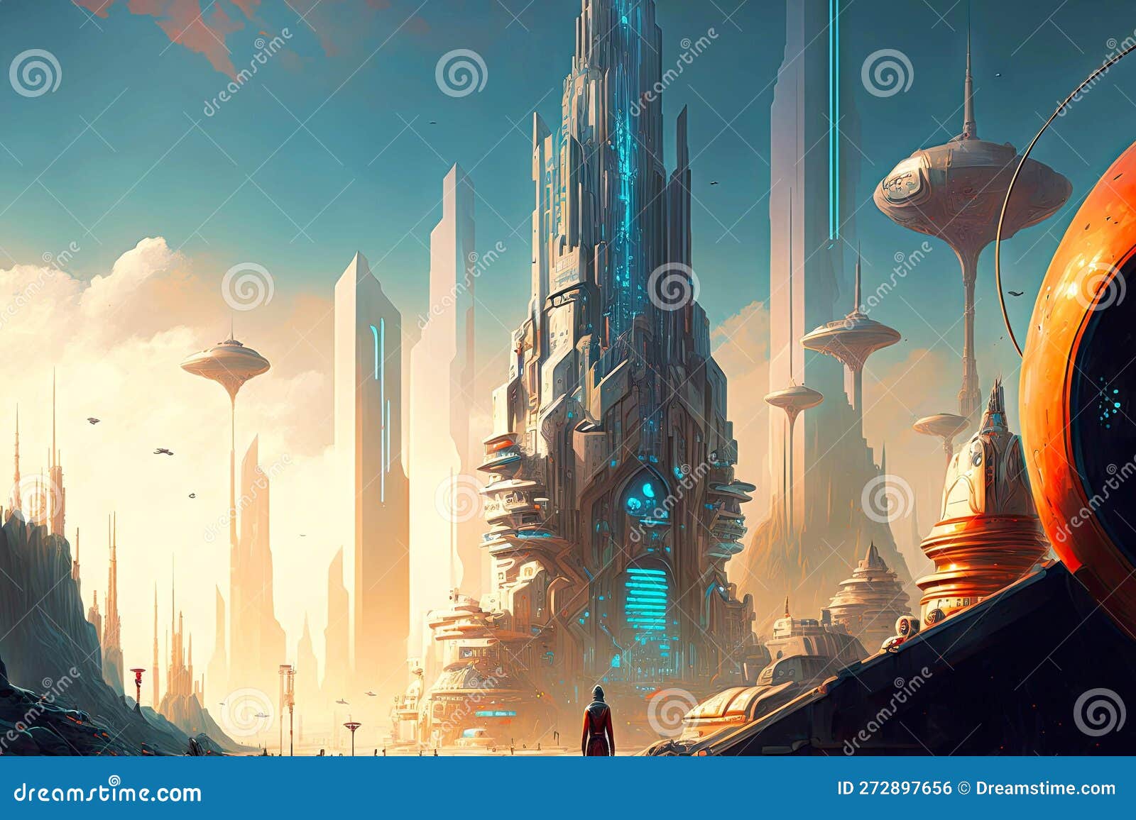 World Of Future Smart Cities With Digital Technologies Intelligent City ...