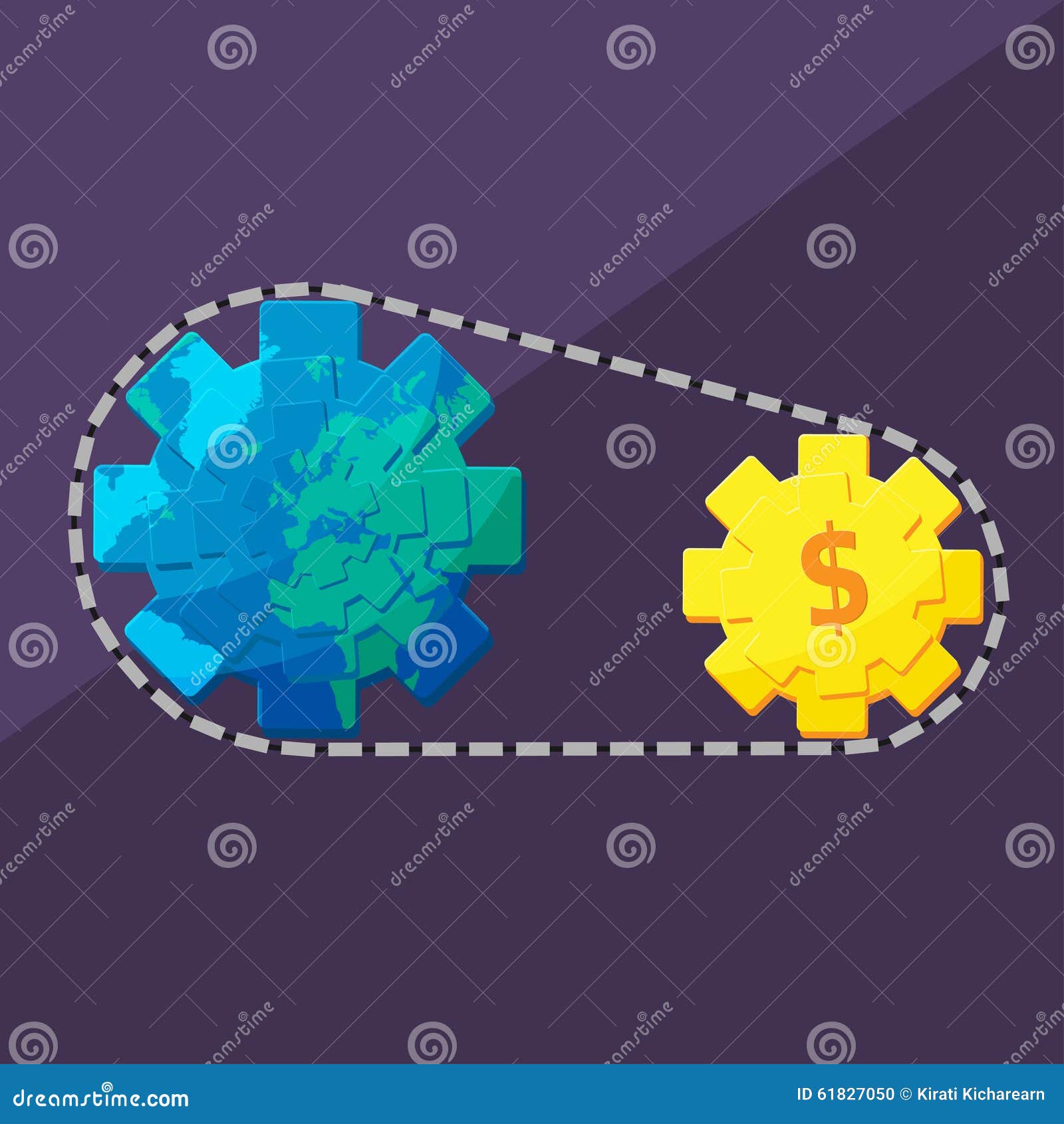 World Gear Line Icon. Signs And Symbols Can Be Used For Web, Logo ...