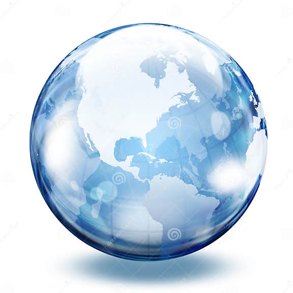World glass sphere stock illustration. Illustration of circle - 19996730