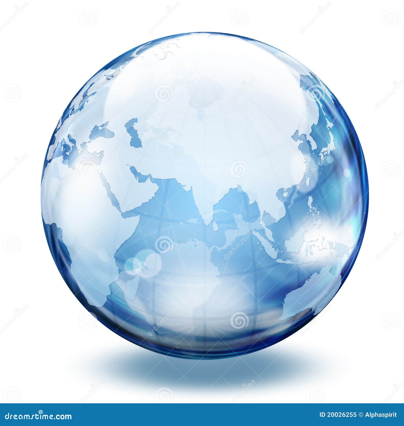 World glass sphere 2 stock illustration. Illustration of hemisphere ...