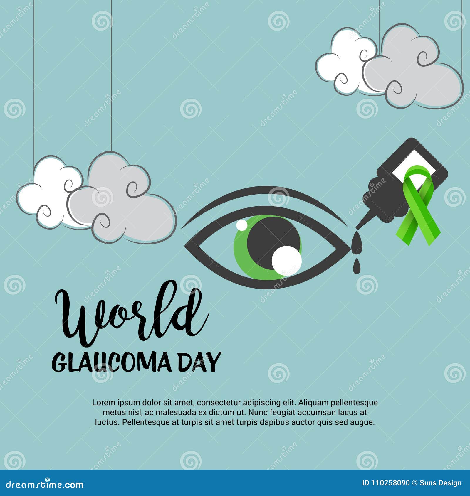 World Glaucoma Day. stock illustration. Illustration of healthcare ...