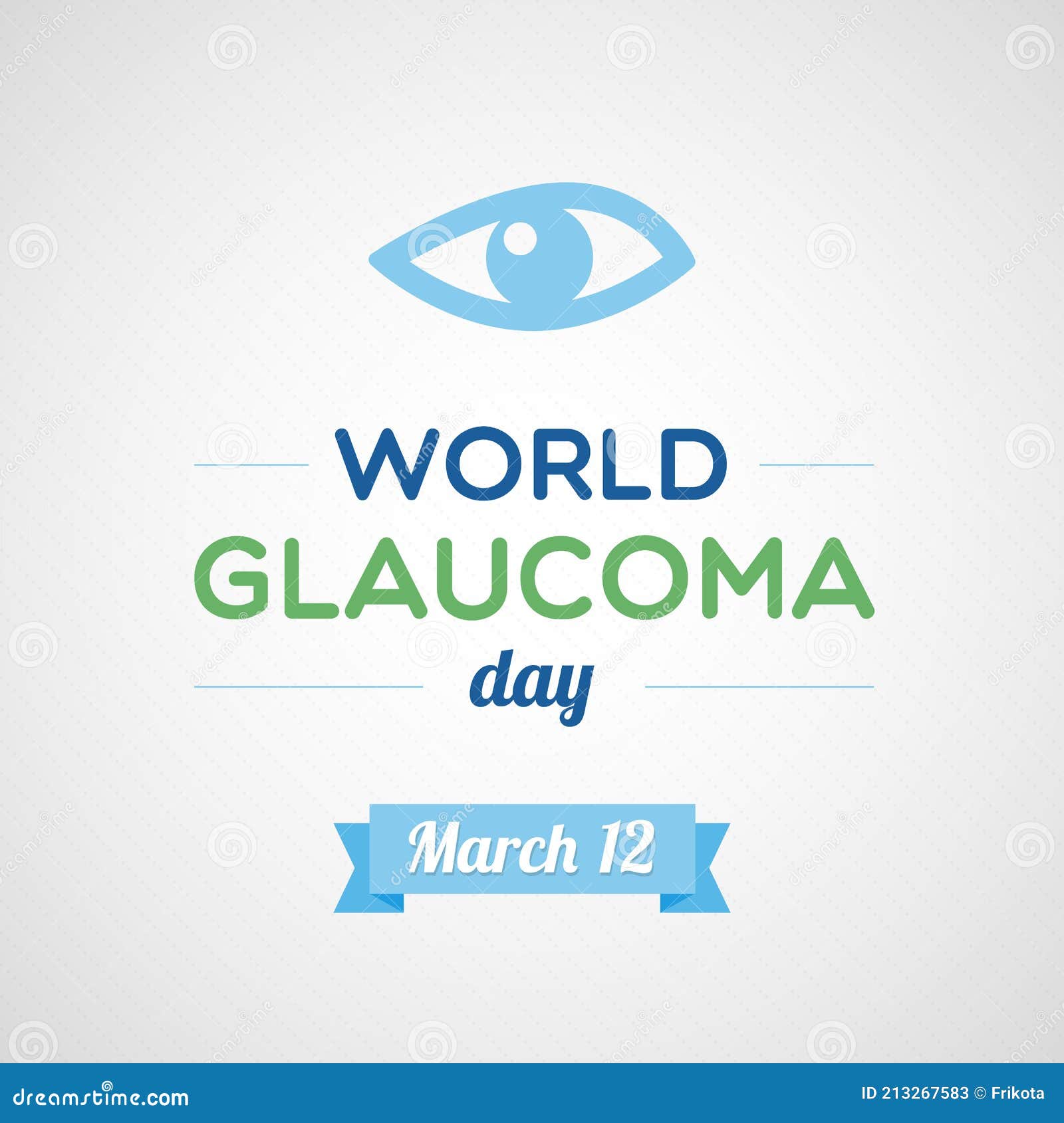 World Glaucoma Day. March 12. Vector Illustration, Flat Design Stock ...