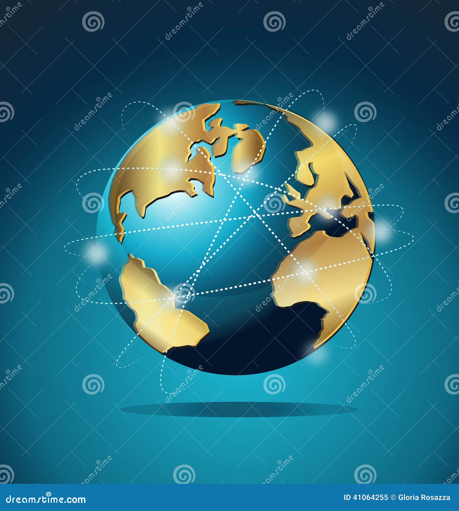 World Global Commerce Connections Stock Illustration - Illustration of ...