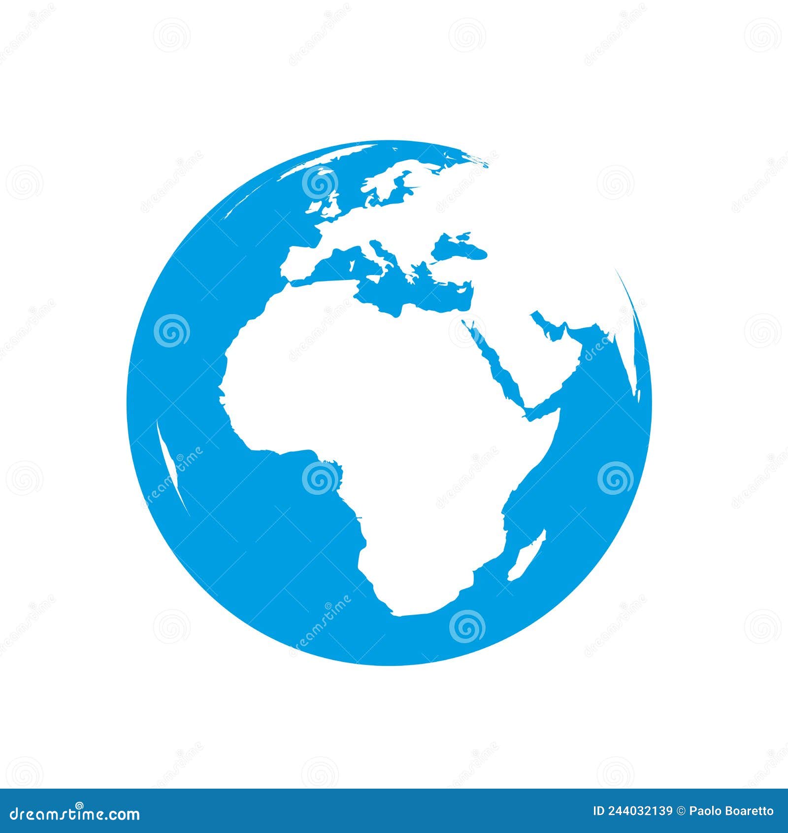 World Global Planet Earth Icon Stock Vector - Illustration of earth ...