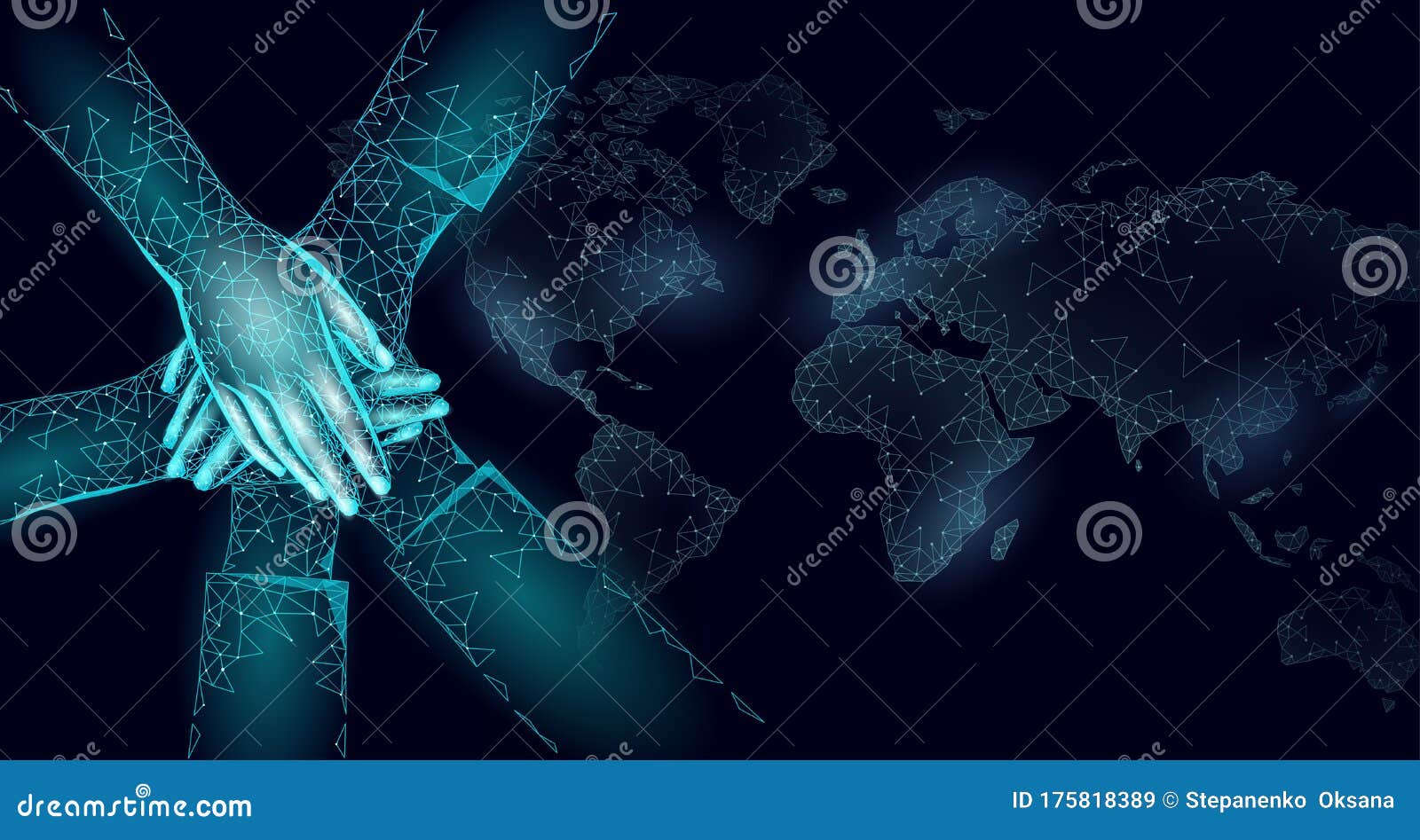 World Global Unity Business Concept. Together Against Problem Stock ...