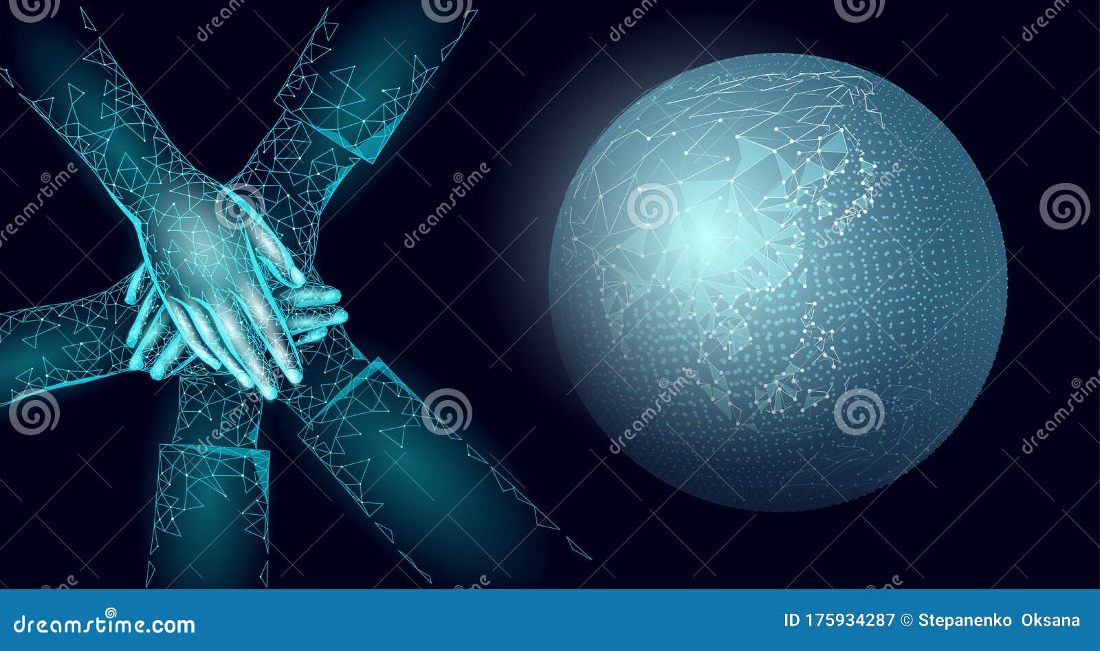 World Global Unity Business Concept. Together Against Problem. Teamwork ...